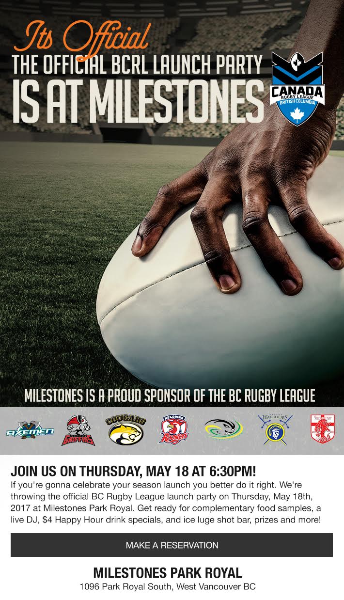 BCRL SEASON LAUNCH PARTY - Canada Rugby League Association