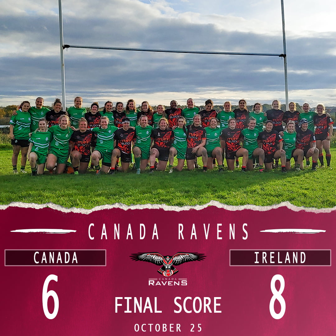 Maddy Aberg scores debut try for Canada in 8-6 loss against Ireland ...